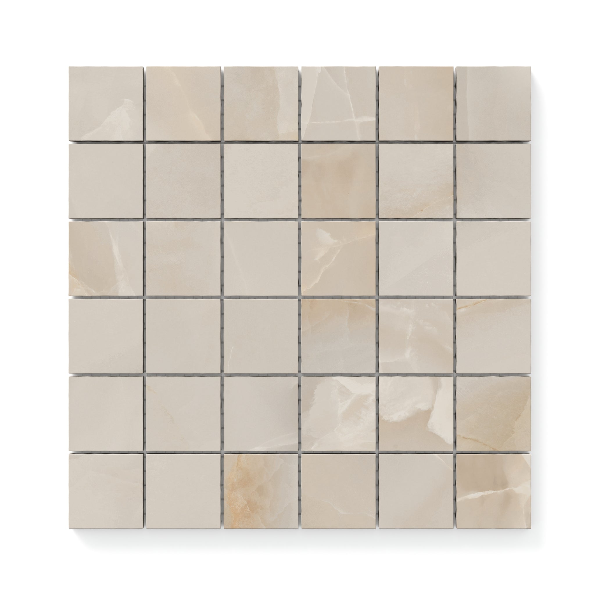 Astrid 2x2 Matte Porcelain Mosaic Tile in Sand
