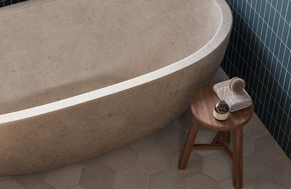 How To Mix Hexagon Tiles With Other Tile Shapes In Your Bathroom Desig
