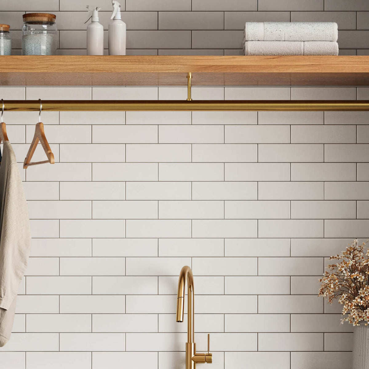 off white tile grout