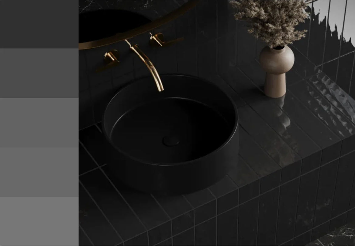 Black Tile | Backsplash, Bathroom & Kitchen - $2 Sample