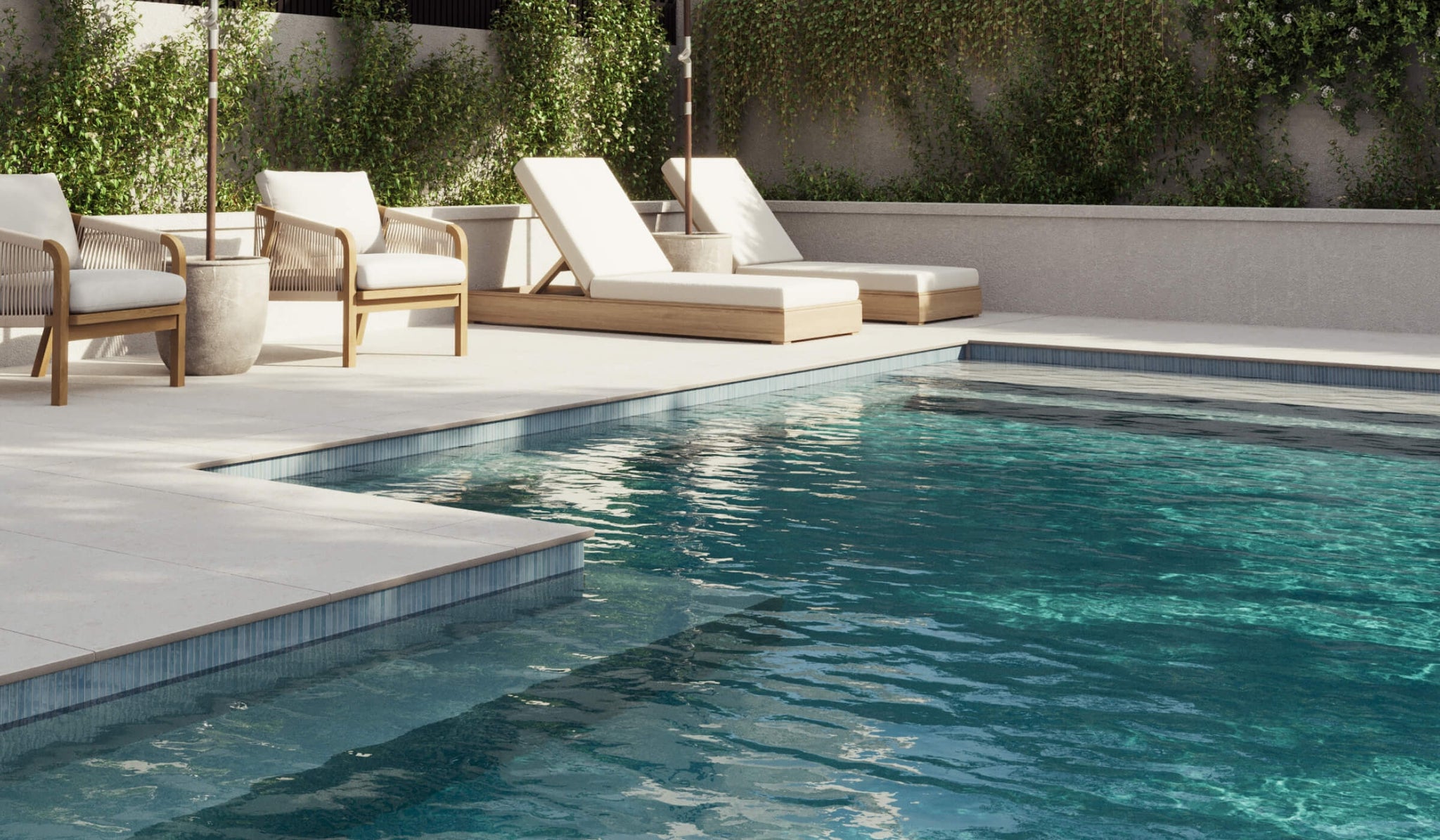 Pool Tile Collection | Luxury Waterline & Surround Tiles | Edward Martin