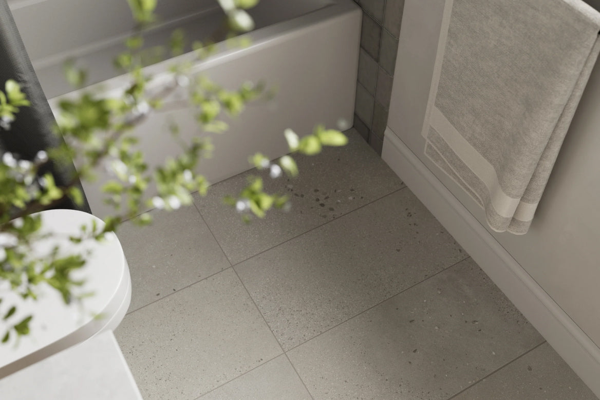 Taupe Tile For Shower Floors | Mosaic, Non-Slip