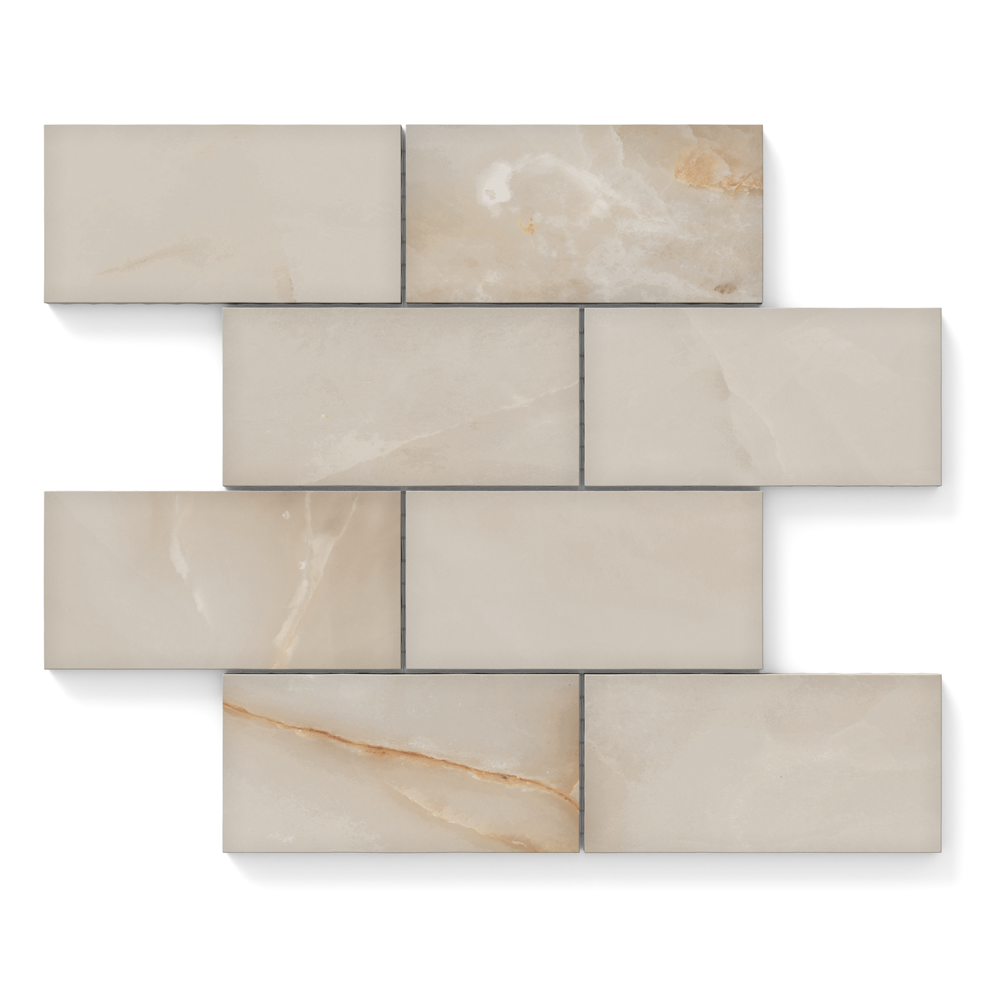 Astrid 3x6 Matte Porcelain Mosaic Tile in Sand