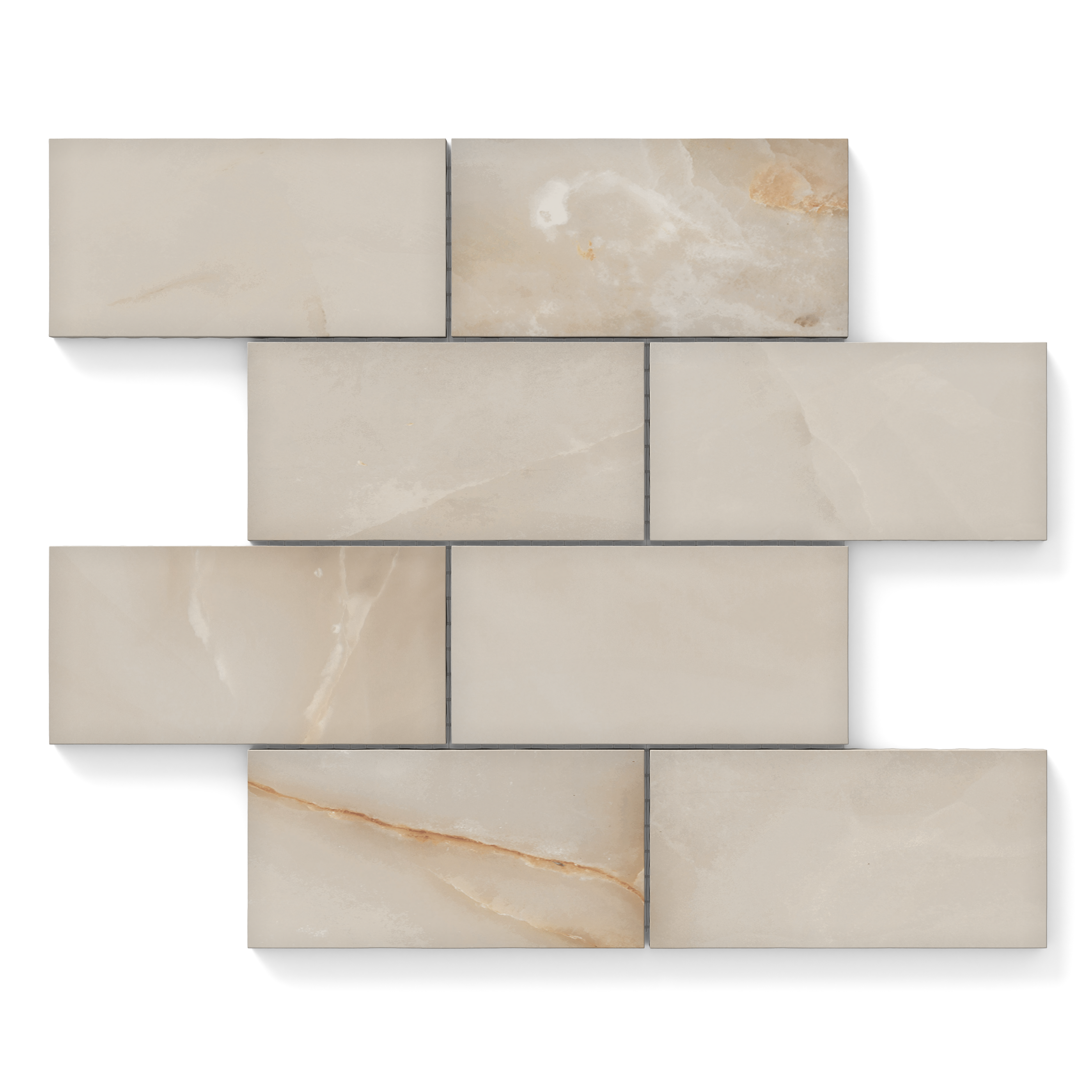 Astrid 3x6 Matte Porcelain Mosaic Tile in Sand