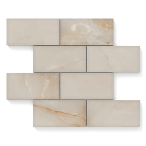 Astrid 3x6 Matte Porcelain Mosaic Tile in Sand