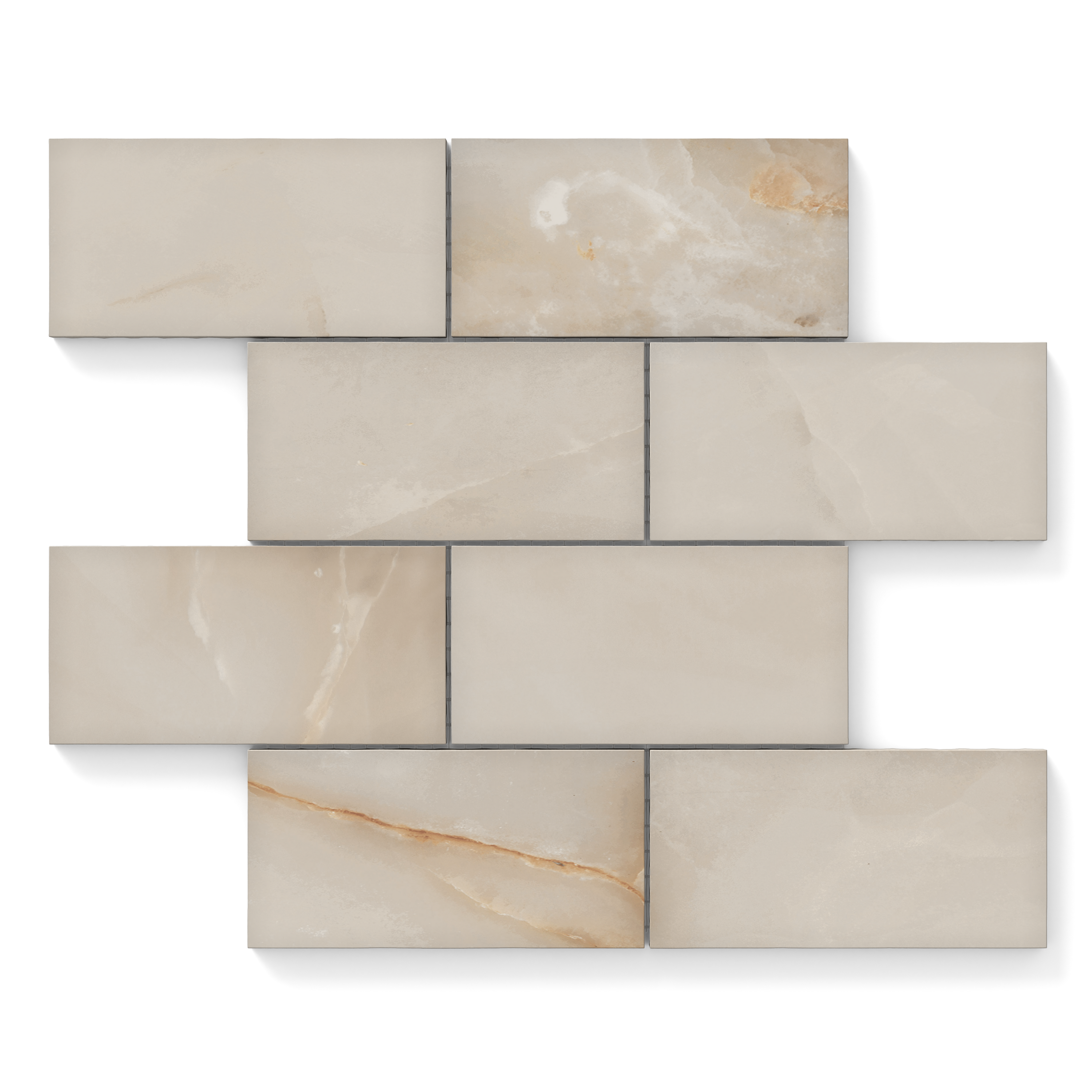 Astrid 3x6 Matte Porcelain Mosaic Tile in Sand