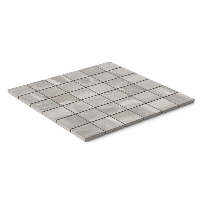 Harley 2x2 Matte Porcelain Mosaic Tile in Taupe