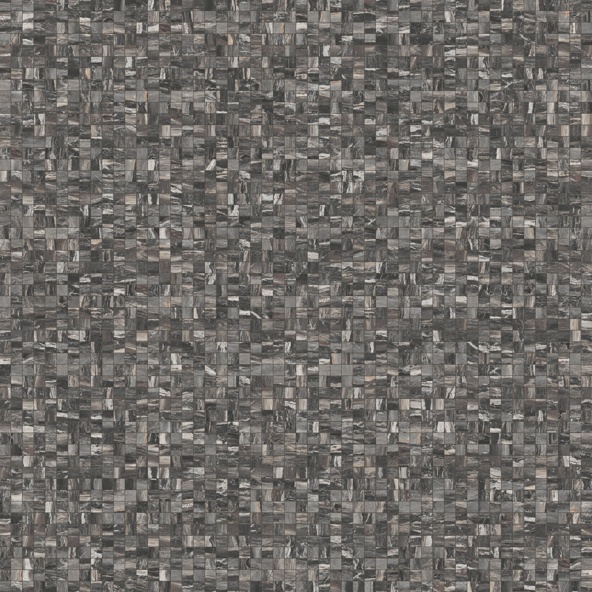 Harley 2x2 Polished Porcelain Mosaic Tile in Graphite