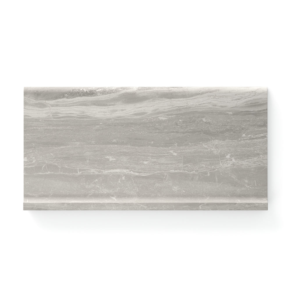 Harley 6x12 Matte Porcelain Cove Base Tile in Taupe