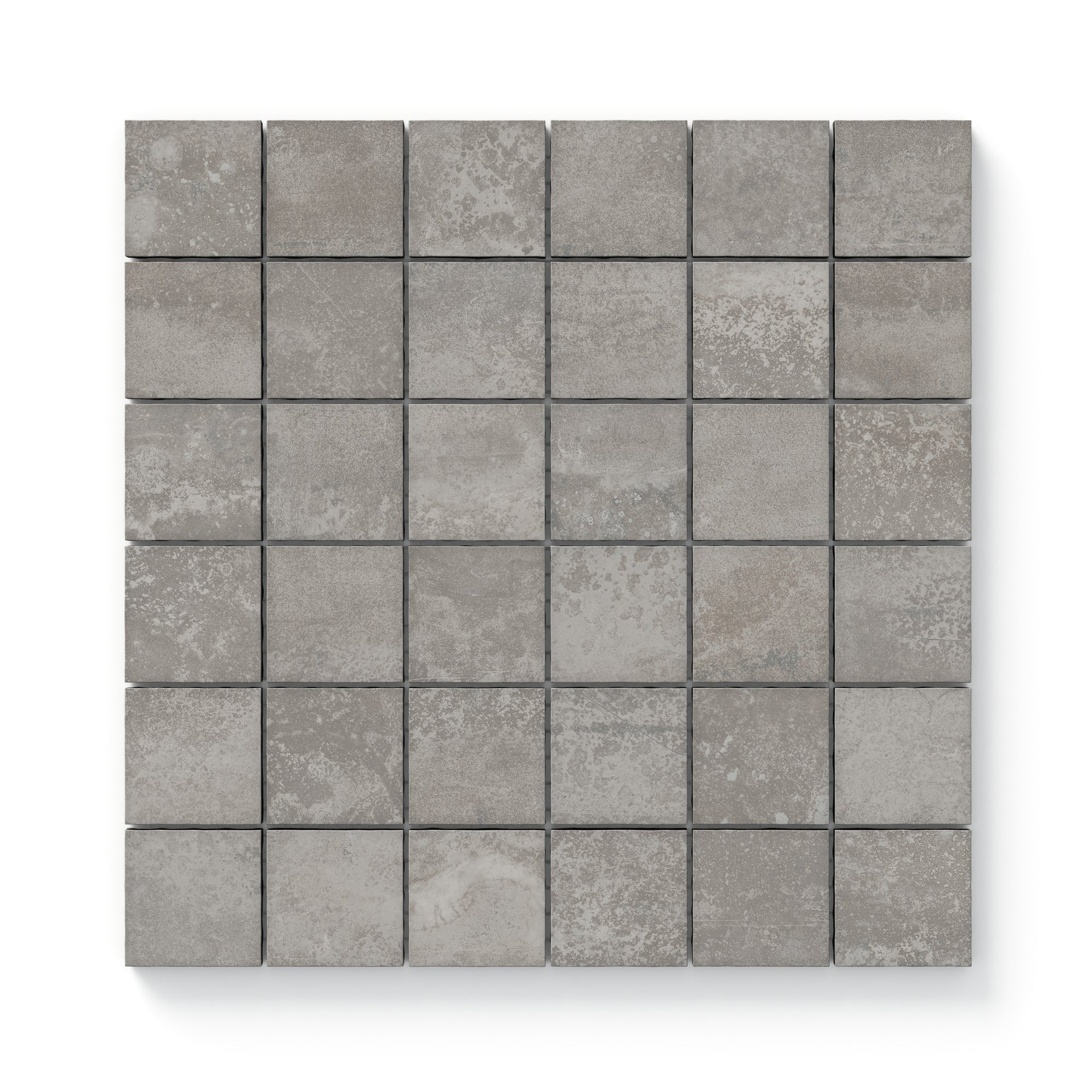 Pierce 2x2 Matte Porcelain Mosaic Tile in Smoke