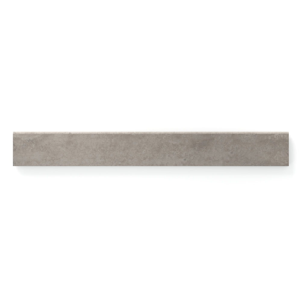 Pierce 3x24 Matte Porcelain Bullnose Tile in Stone