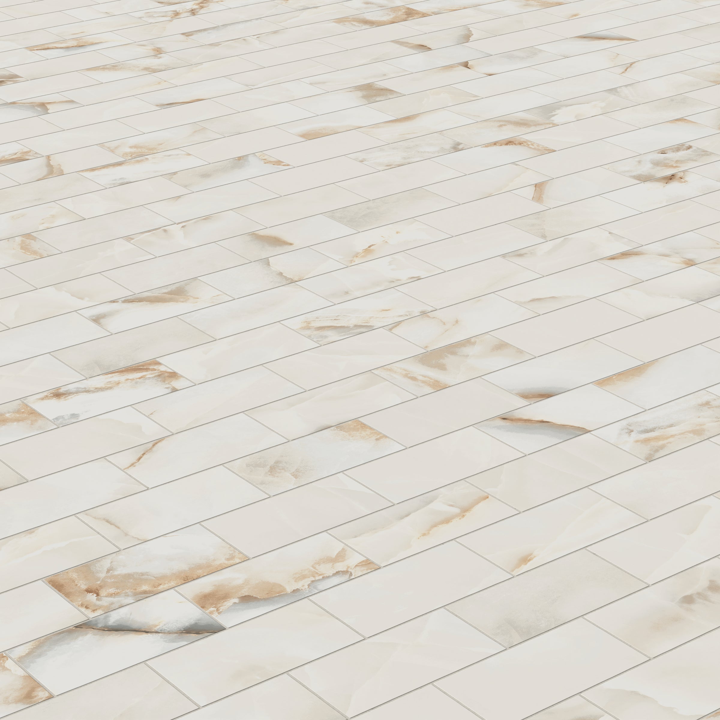 Astrid 3x6 Matte Porcelain Mosaic Tile in Alabaster