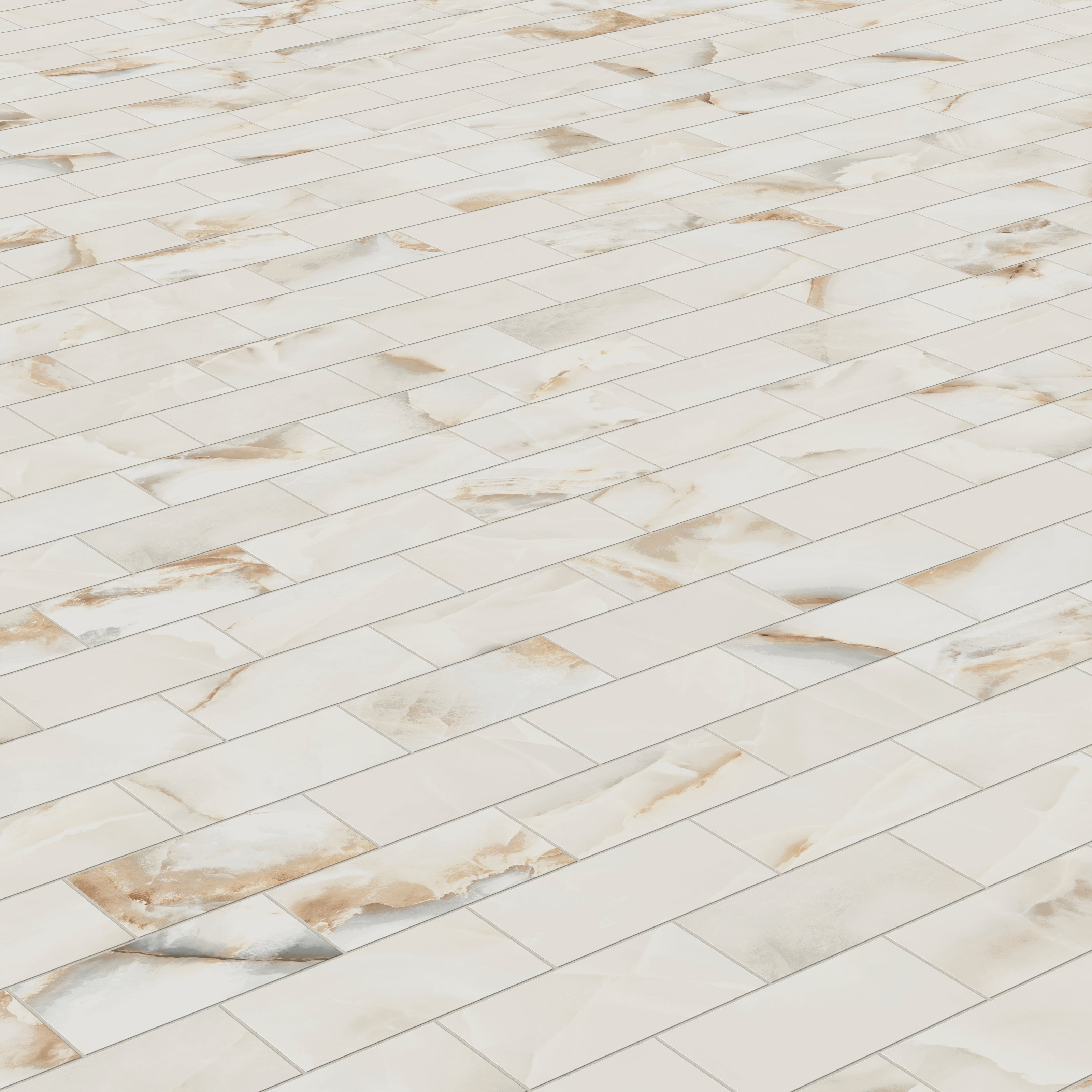 Astrid 3x6 Matte Porcelain Mosaic Tile in Alabaster