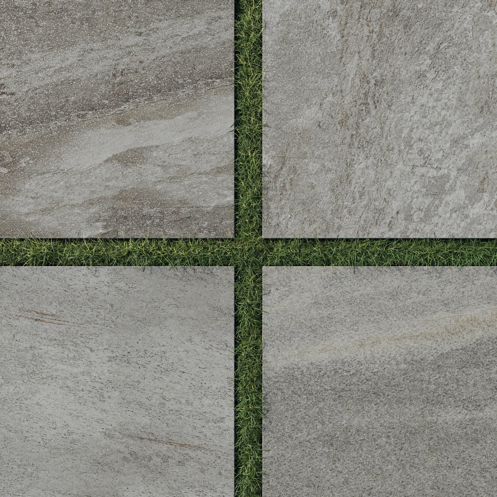 Carter 24x24 Grip Porcelain 2cm Paver Tile in Fossil