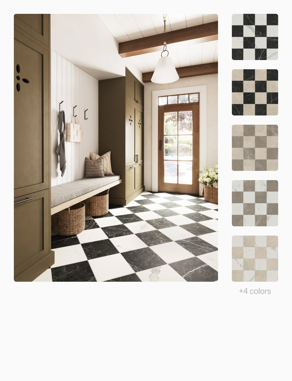 Checkerboard Tile | Floor, Wall - $2 Sample