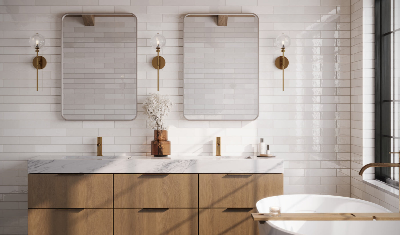 3x12 Bathroom Tile | Shower, Floor & Wall