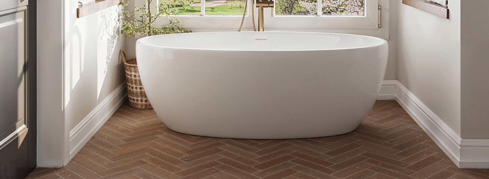 Brick Look Bathroom Tile | Shower, Floor & Wall