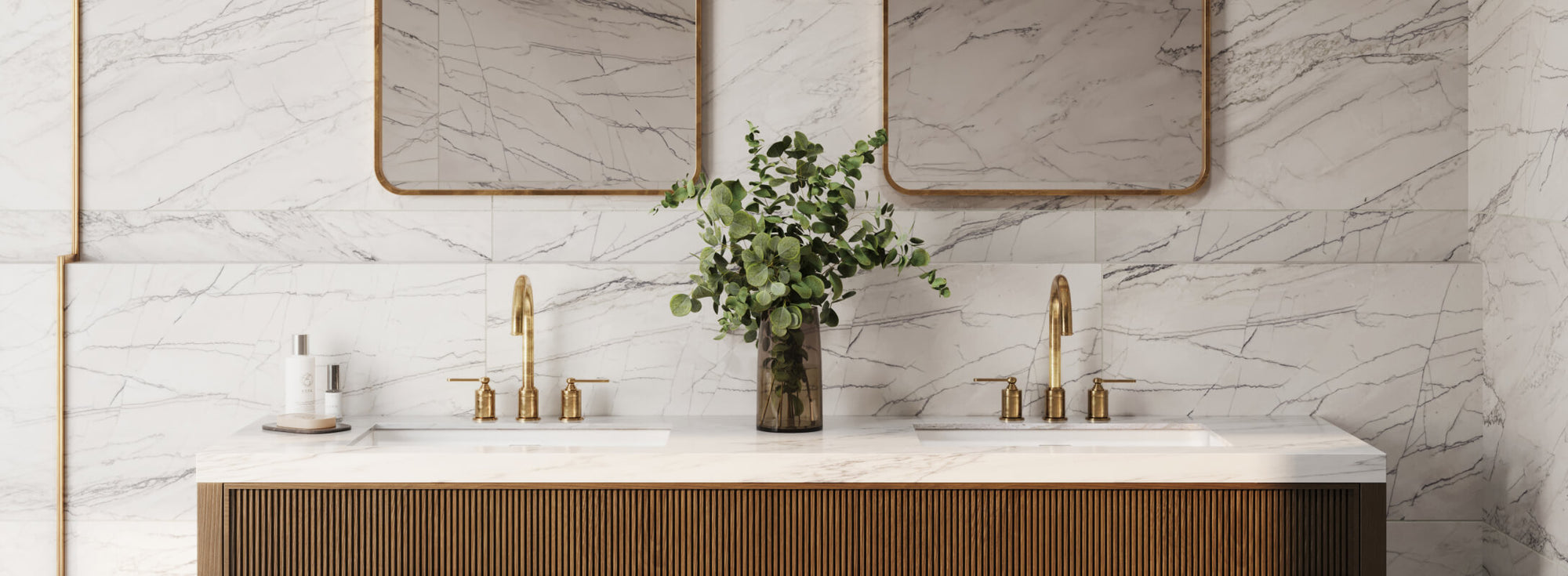 Marble Look Bathroom Tile | Shower, Floor & Wall - $2 Sample