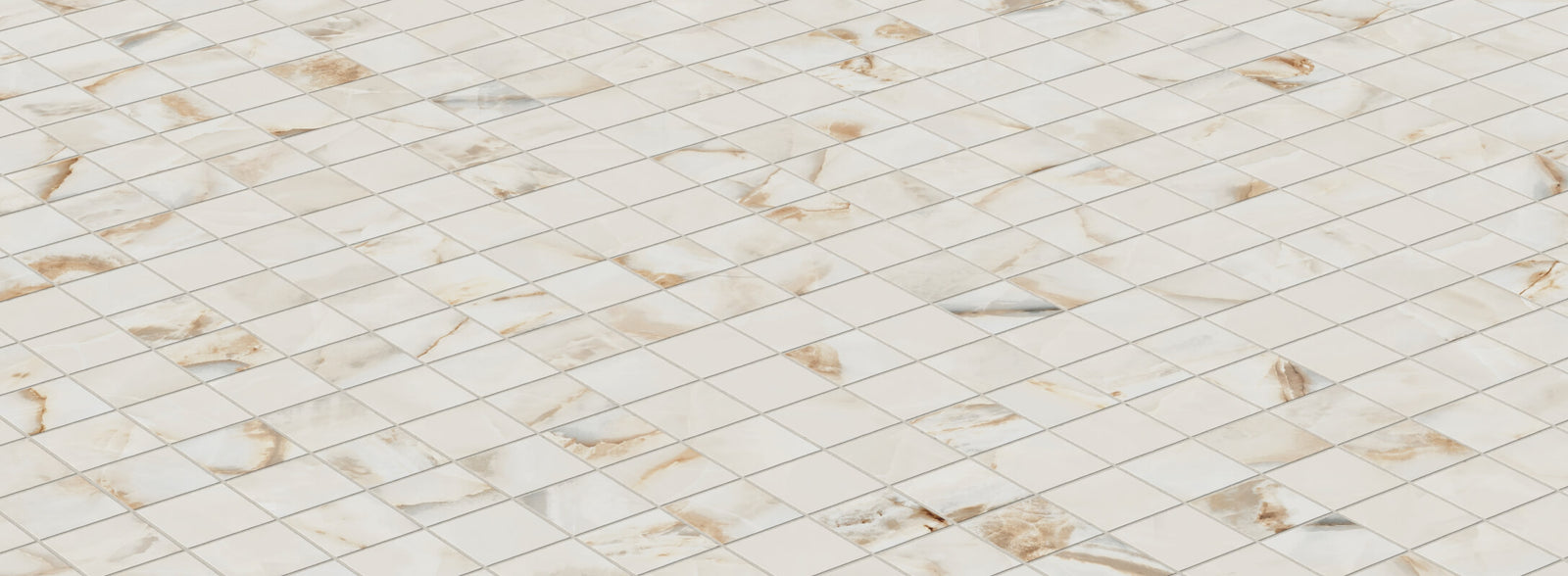 Shop Beige Mosaic Tile For Kitchen Floors