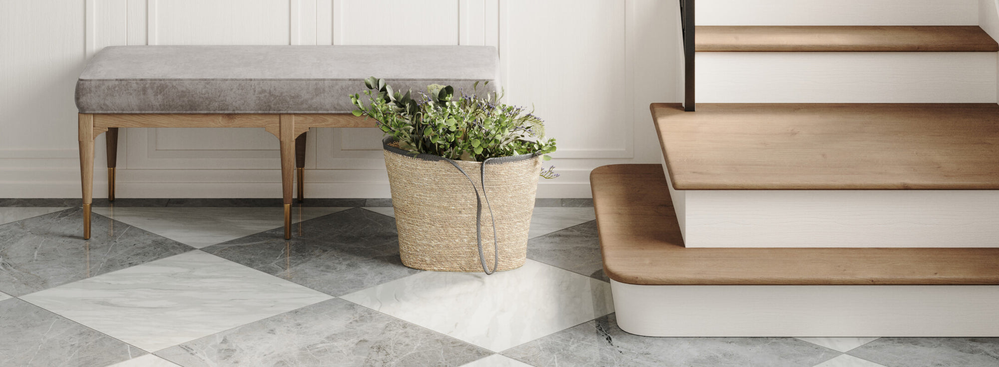 Checkerboard Tile | Floor, Wall - $2 Sample