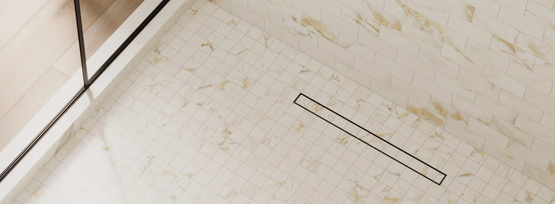 Shower Floor Tile | Mosaic, Non-Slip
