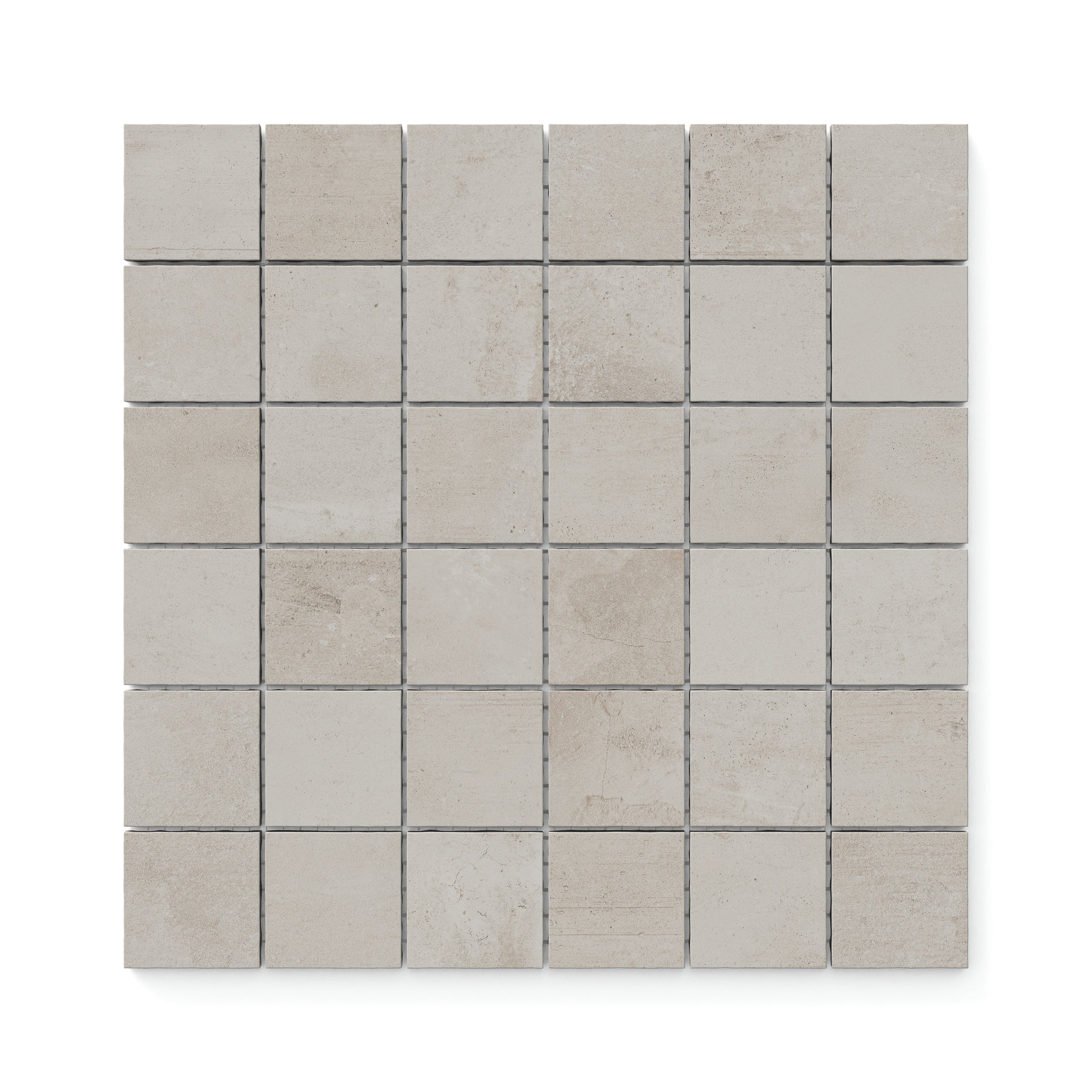 Ramsey 2x2 Matte Porcelain Mosaic Tile in Chalk