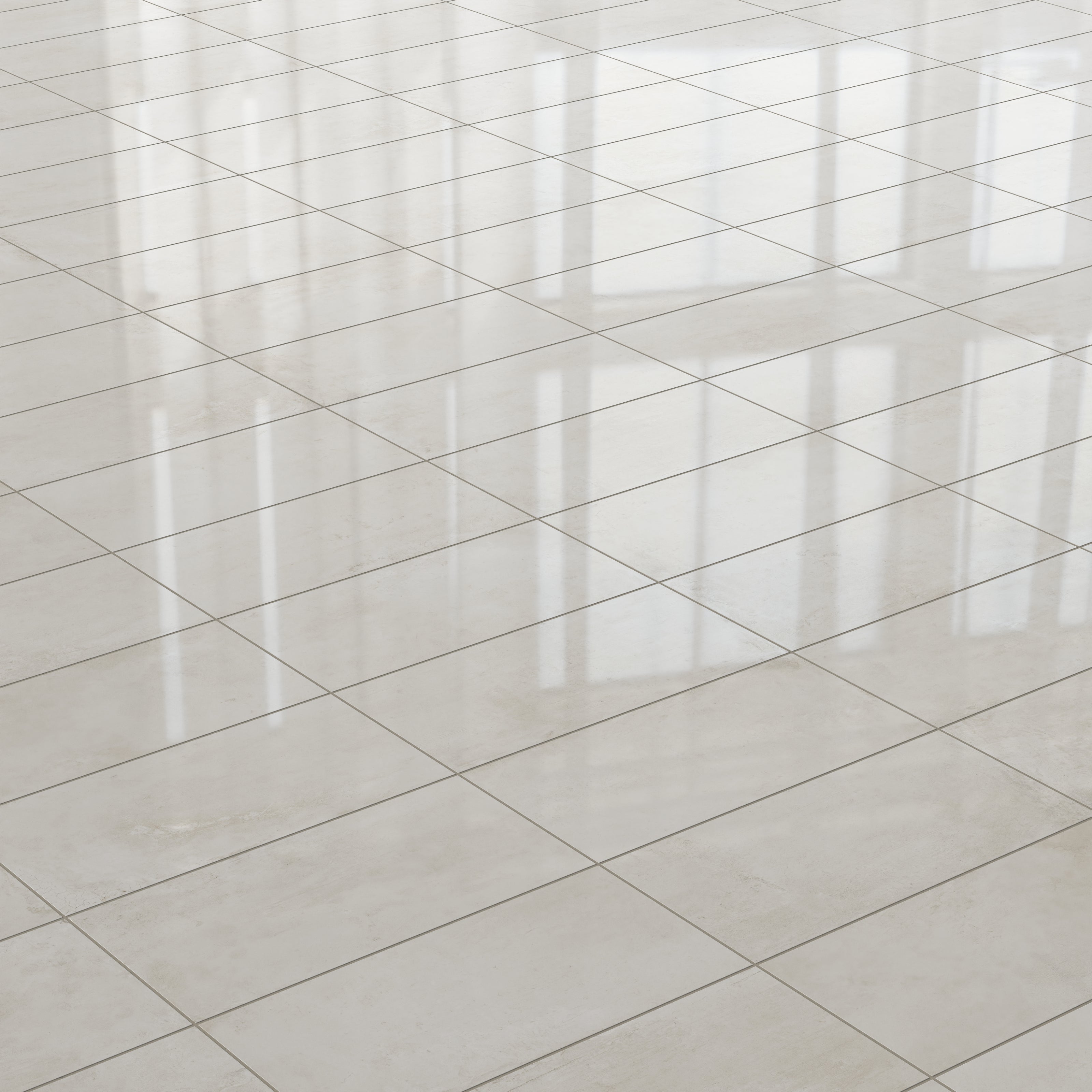 Ramsey 12x24 Polished Porcelain Tile in Chalk