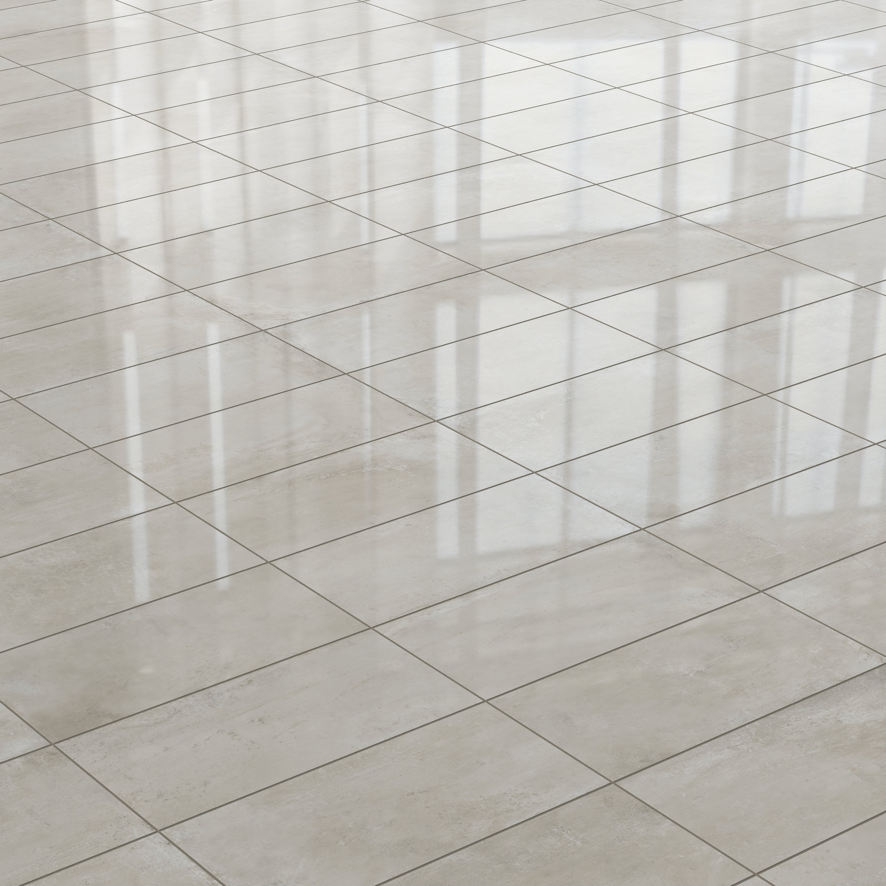 Ramsey 12x24 Polished Porcelain Tile in Putty