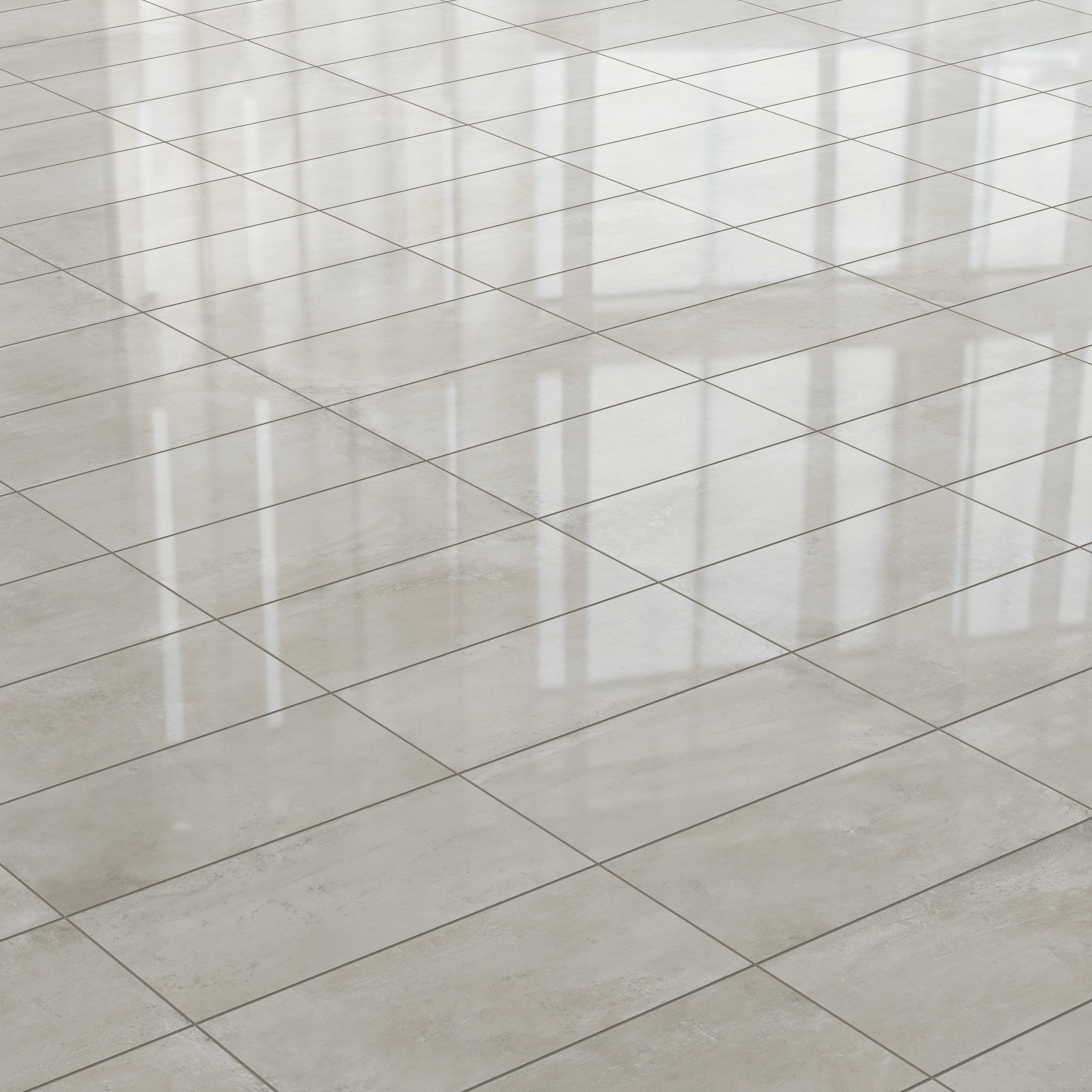 Ramsey 12x24 Polished Porcelain Tile in Putty