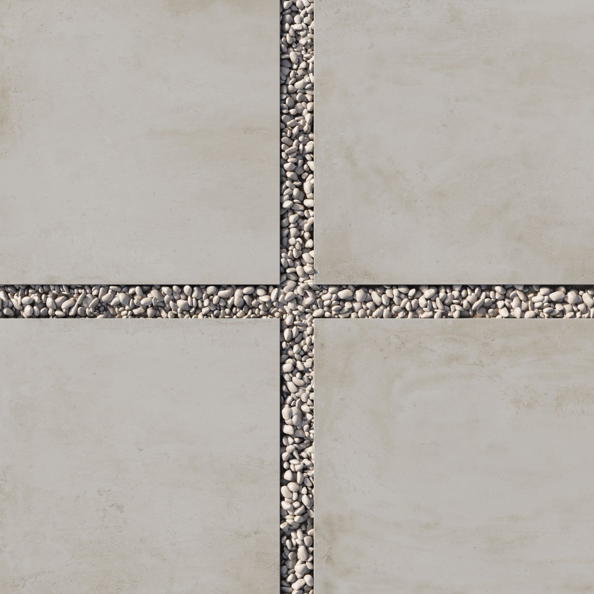 Ramsey 24x24 Grip Porcelain 2cm Paver Tile in Chalk