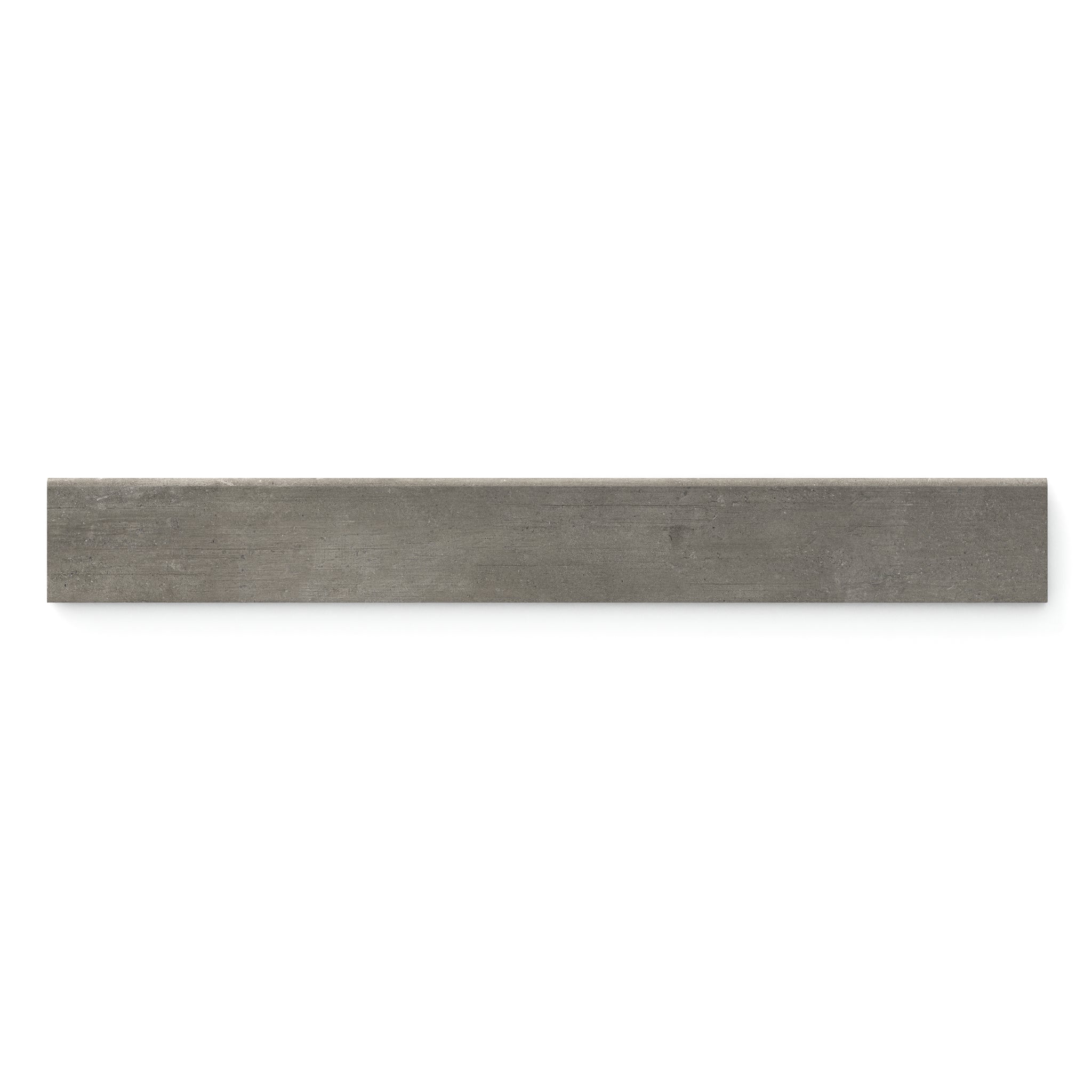Ramsey 3x24 Matte Porcelain Bullnose Tile in Smoke