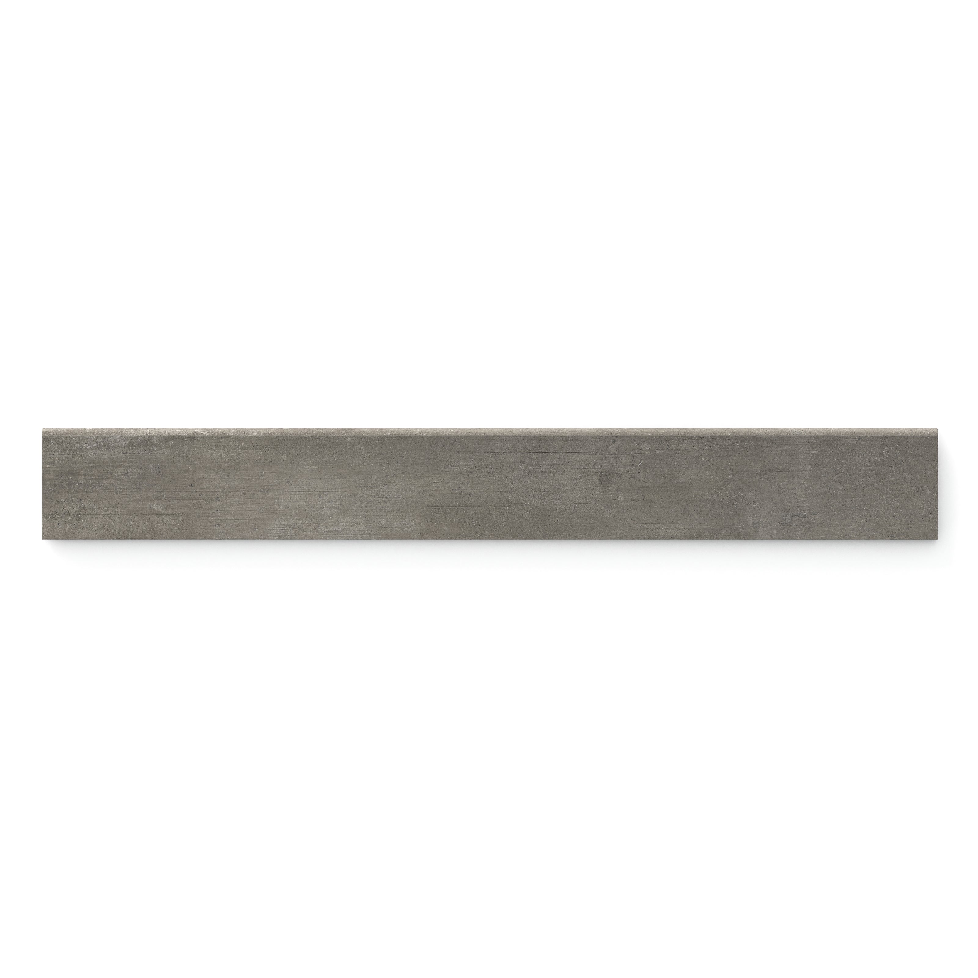 Ramsey 3x24 Matte Porcelain Bullnose Tile in Smoke