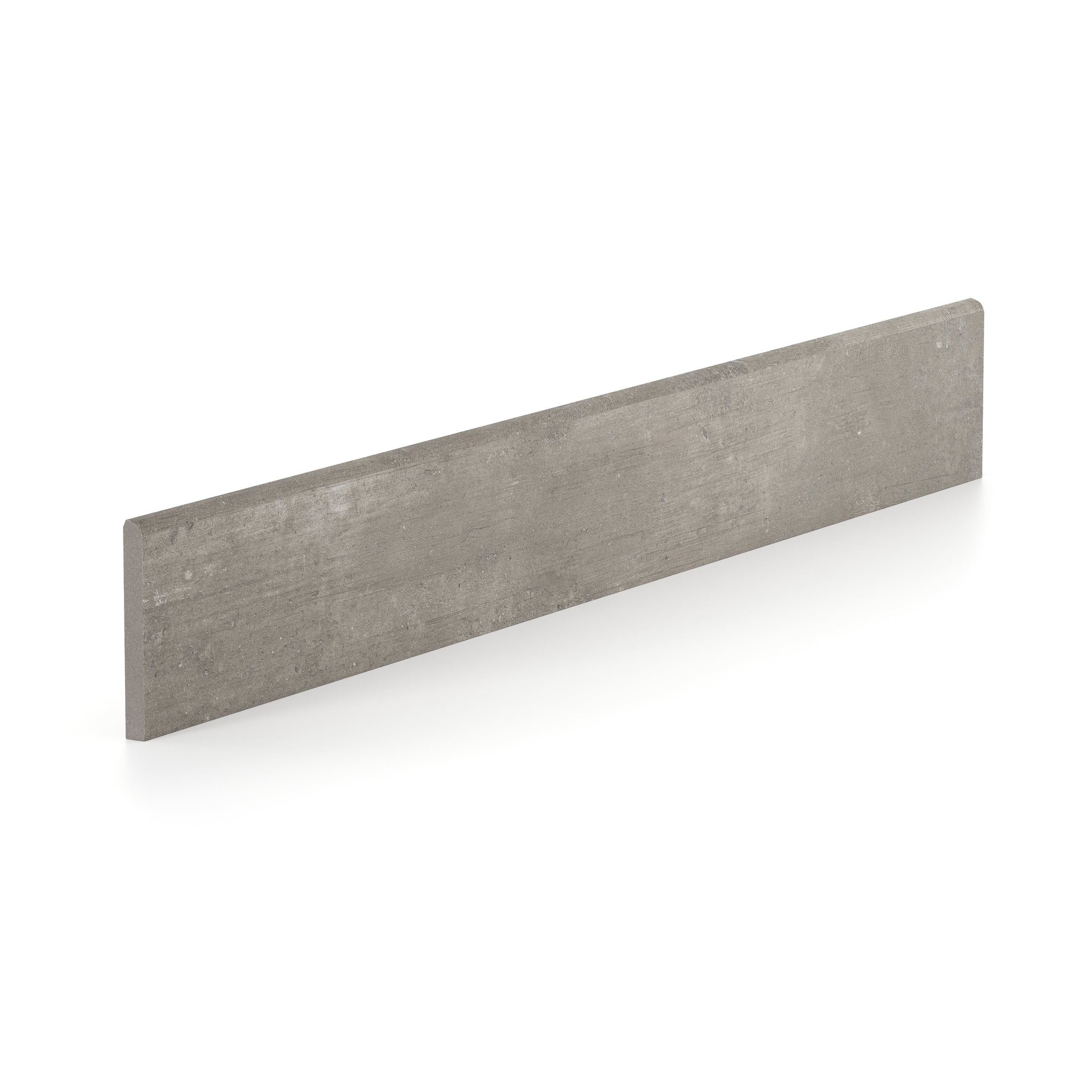 Ramsey 3x24 Polished Porcelain Bullnose Tile in Smoke