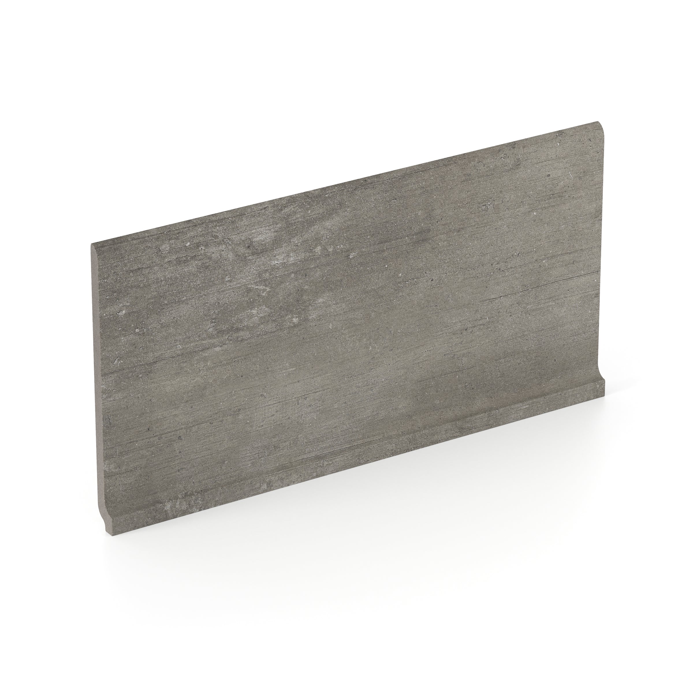 Ramsey 6x12 Matte Porcelain Cove Base Tile in Smoke
