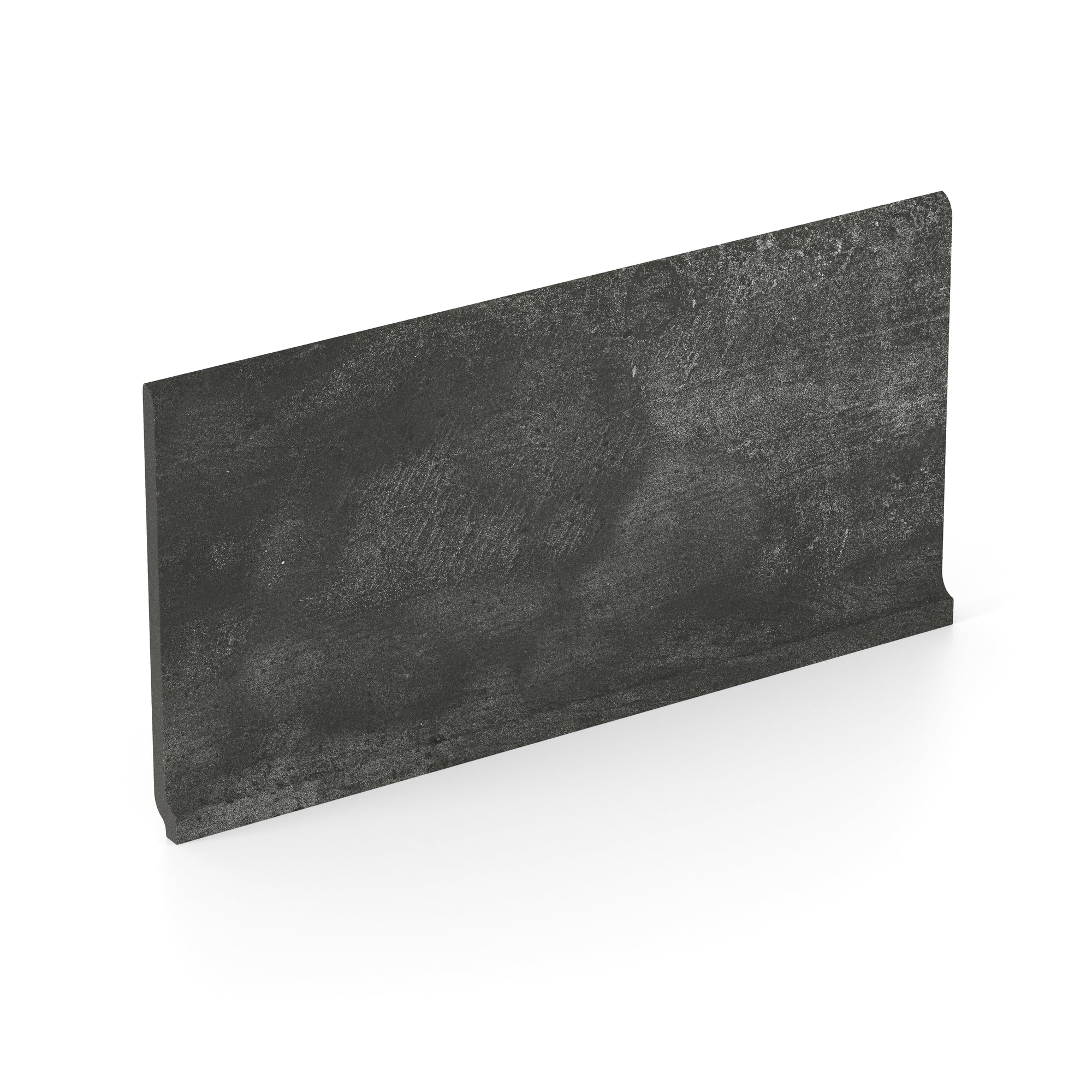Ramsey 6x12 Matte Porcelain Cove Base Tile in Coal