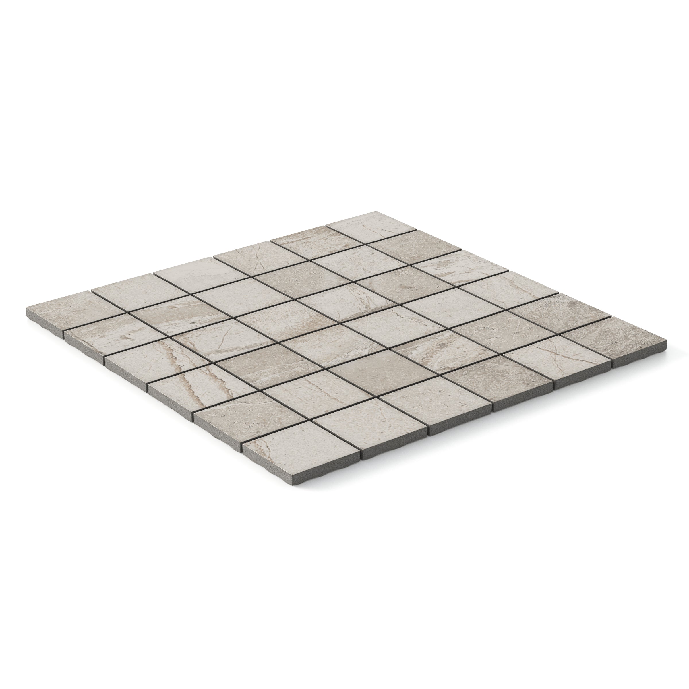 Declan 2x2 Matte Porcelain Mosaic Tile in Ash
