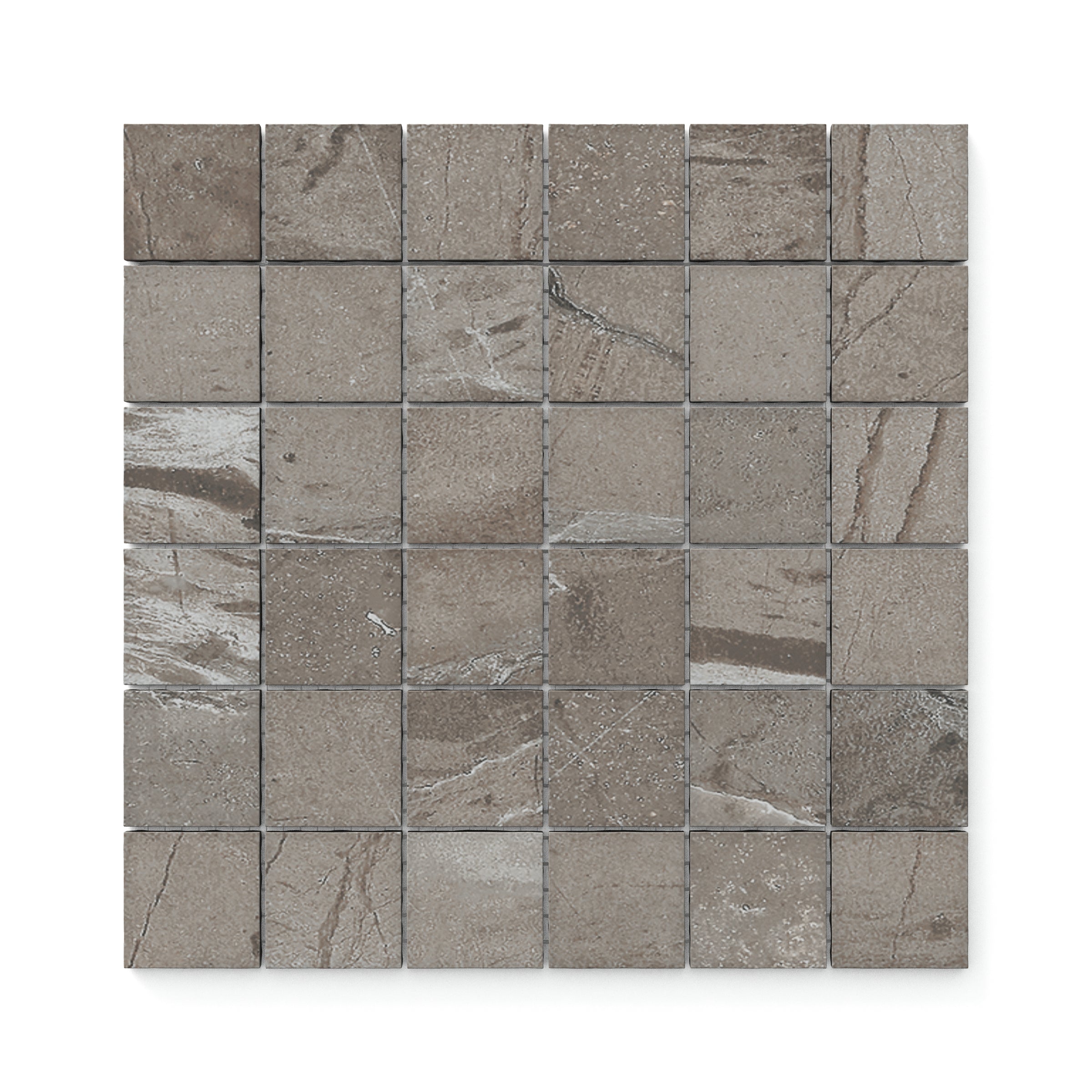 Declan 2x2 Matte Porcelain Mosaic Tile in Mink