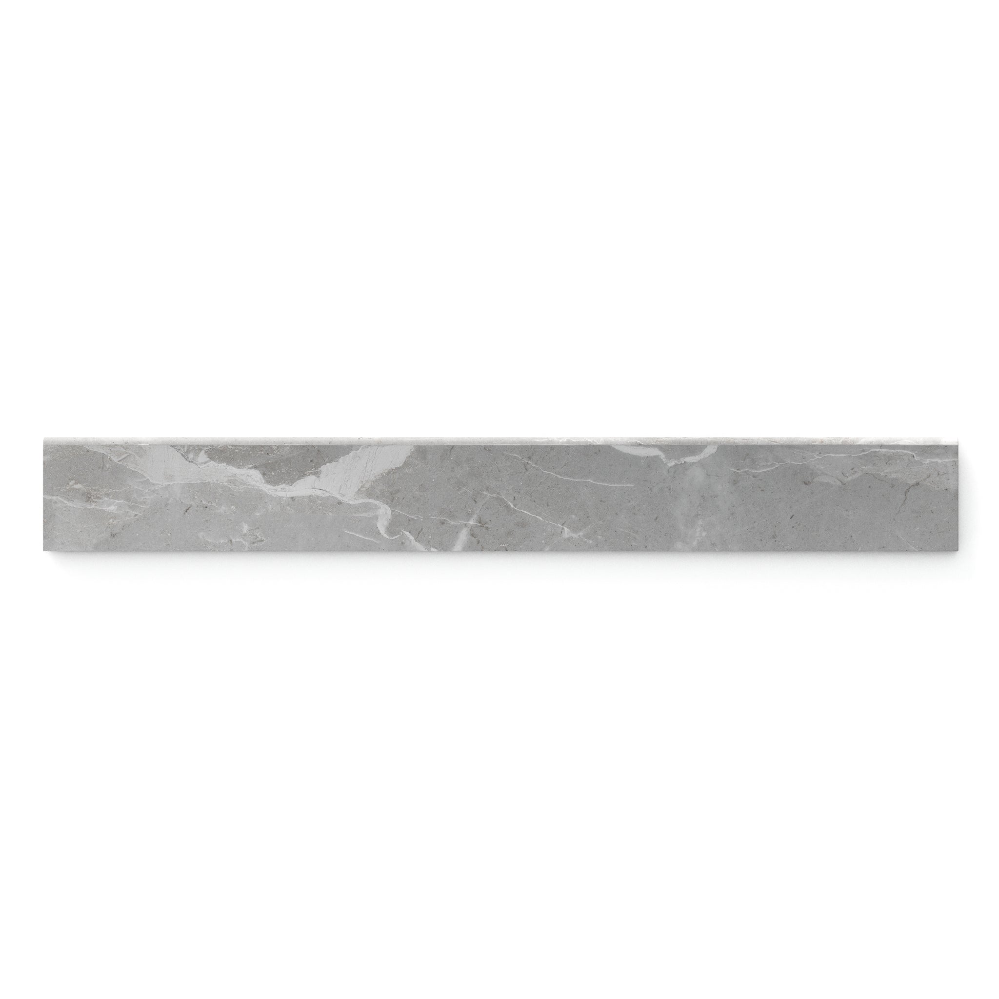 Declan 3x24 Matte Porcelain Bullnose Tile in Grey