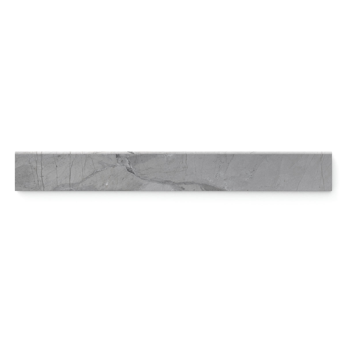 Declan 3x24 Matte Porcelain Bullnose Tile in Iron