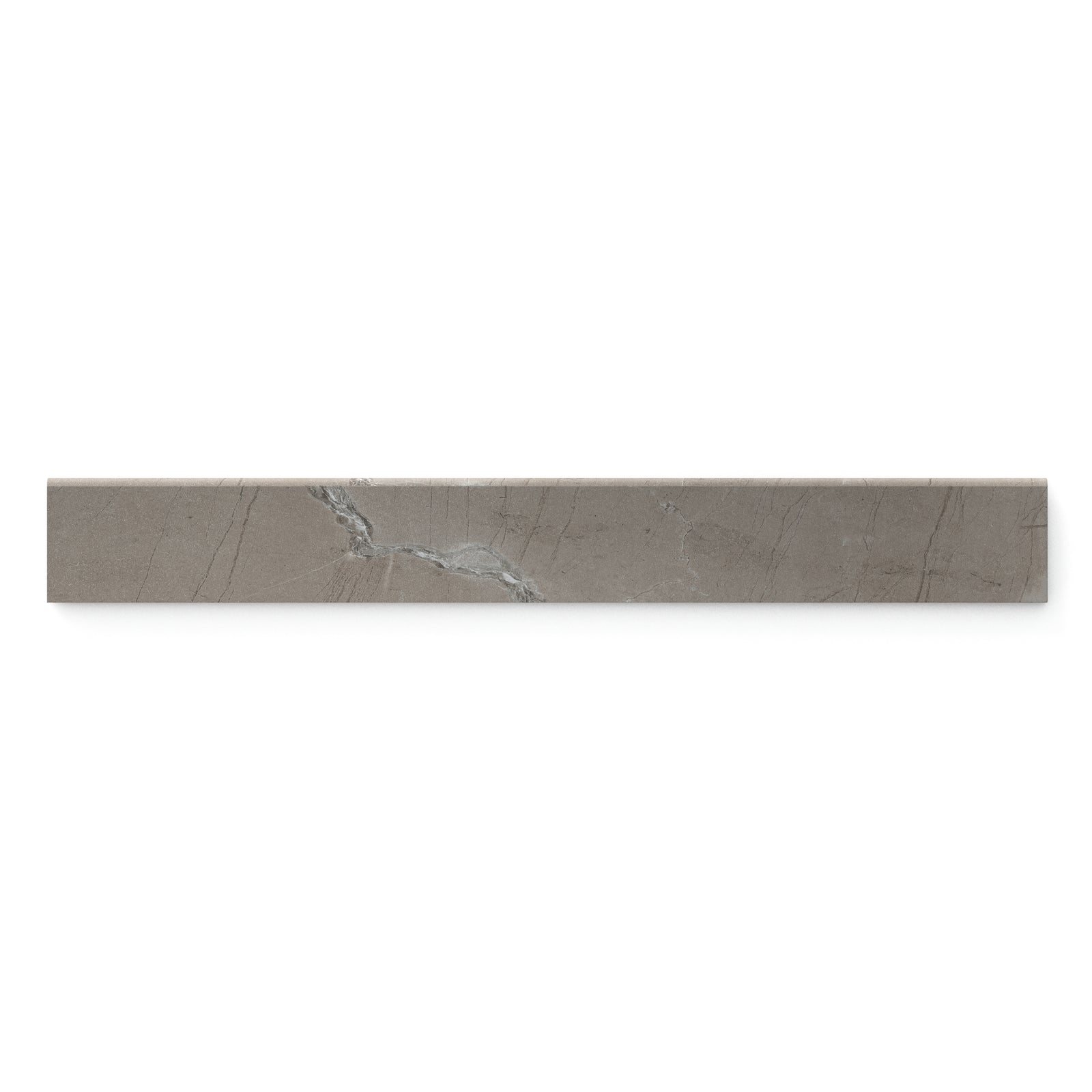Declan 3x24 Matte Porcelain Bullnose Tile in Mink