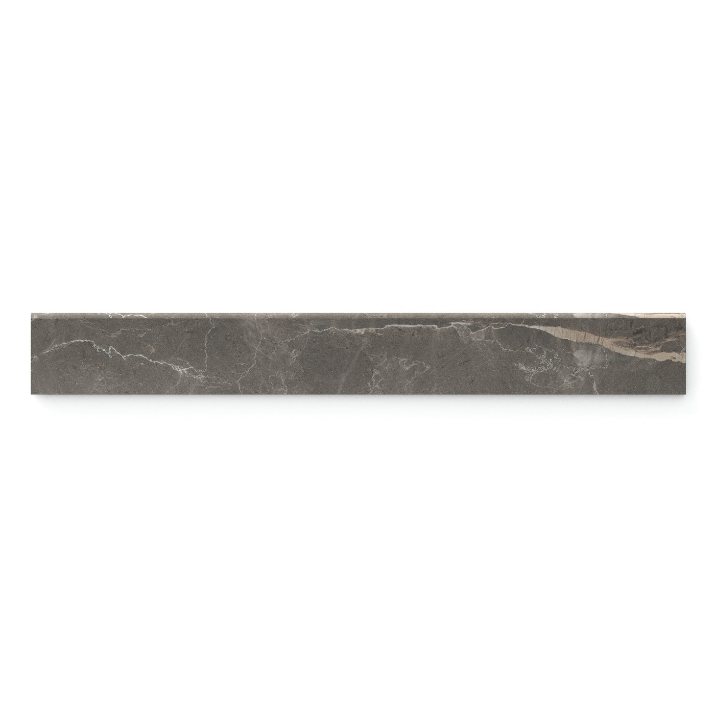 Declan 3x24 Matte Porcelain Bullnose Tile in Fog