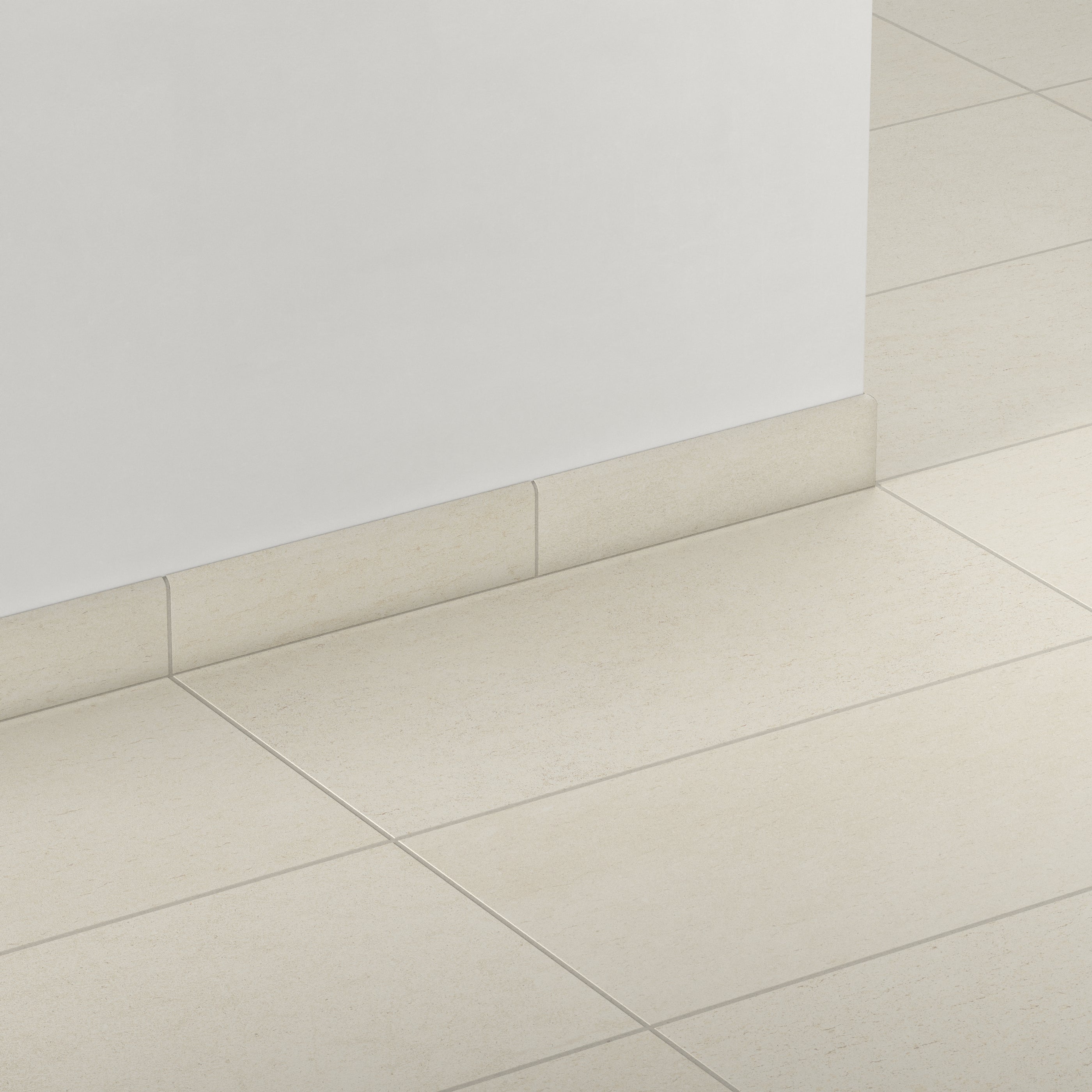 Brody 3x12 Matte Porcelain Bullnose Tile in Sand