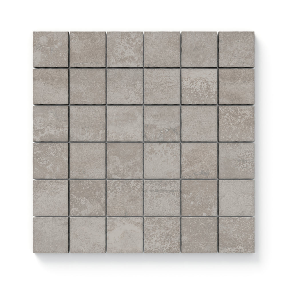 Pierce 2x2 Matte Porcelain Mosaic Tile in Stone