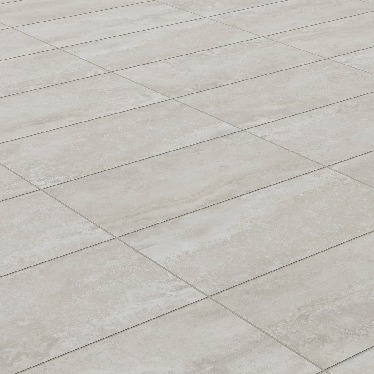 Pierce Ash 12x24 Matte: US-Made Concrete Look Porcelain Tile