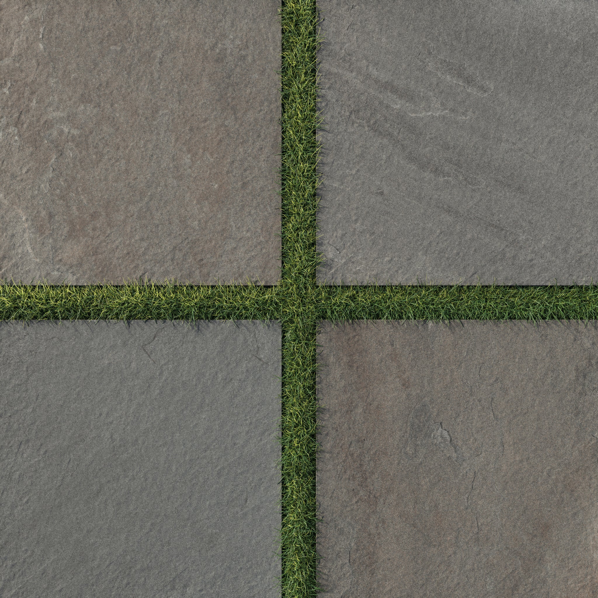 Bowden 24x24 Grip Porcelain 2cm Paver Tile in Multicolor