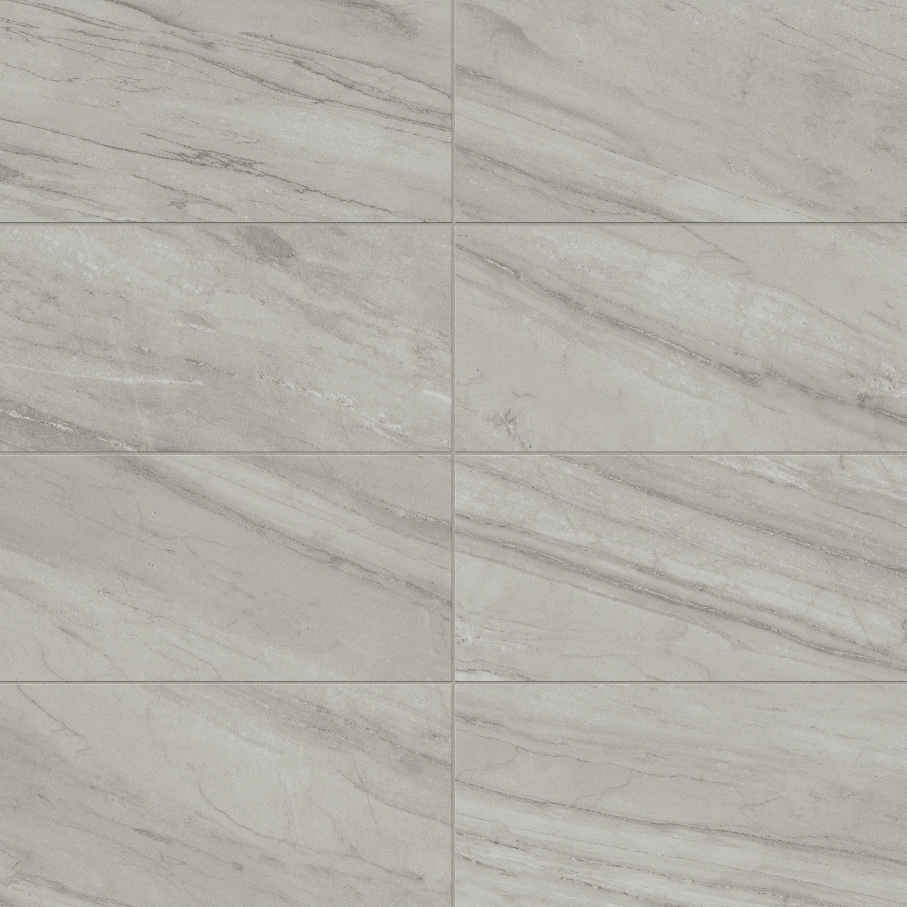 Chantel 12x24 Matte Porcelain Tile in Alaska Grey