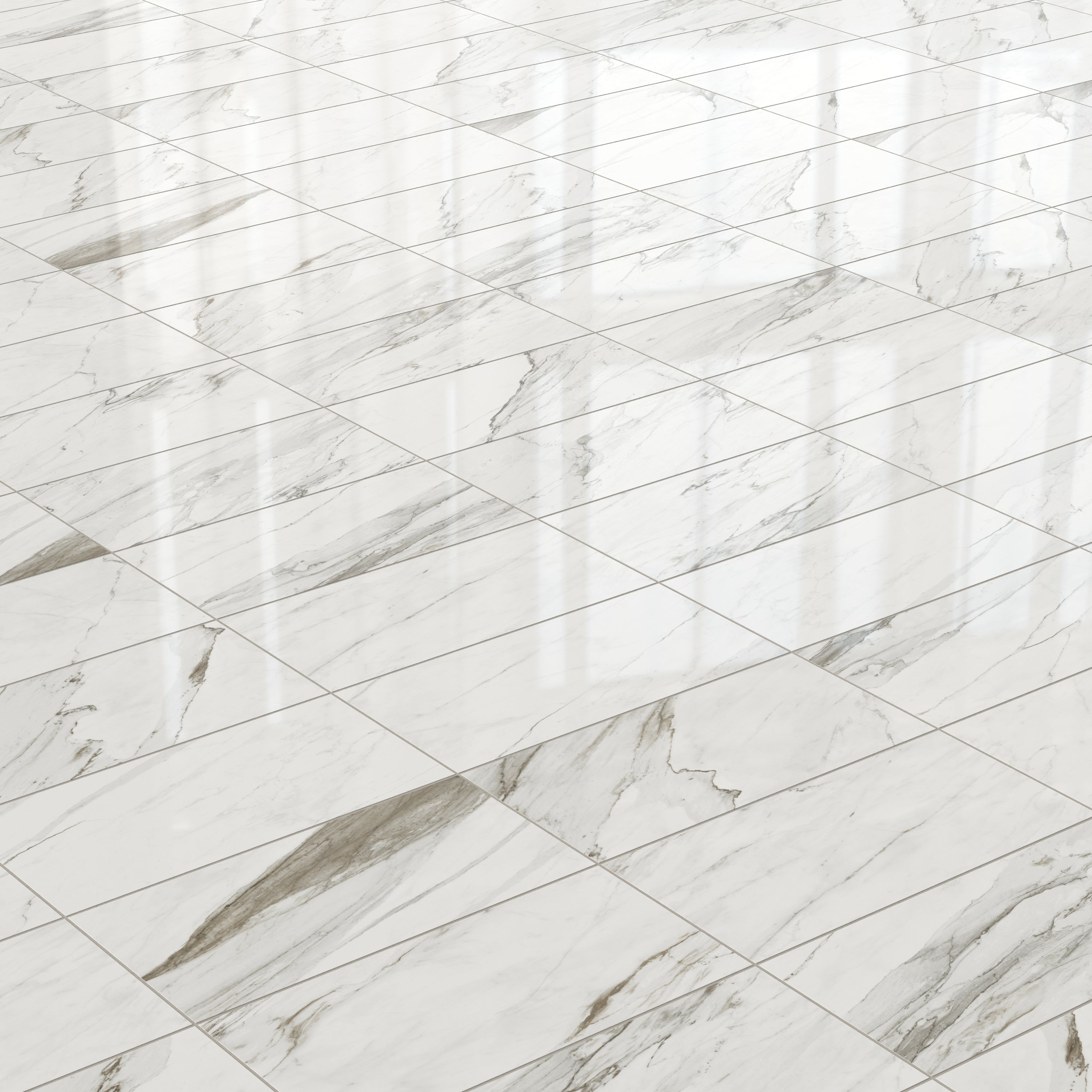 Chantel 12x24 Polished Porcelain Tile in Apuano