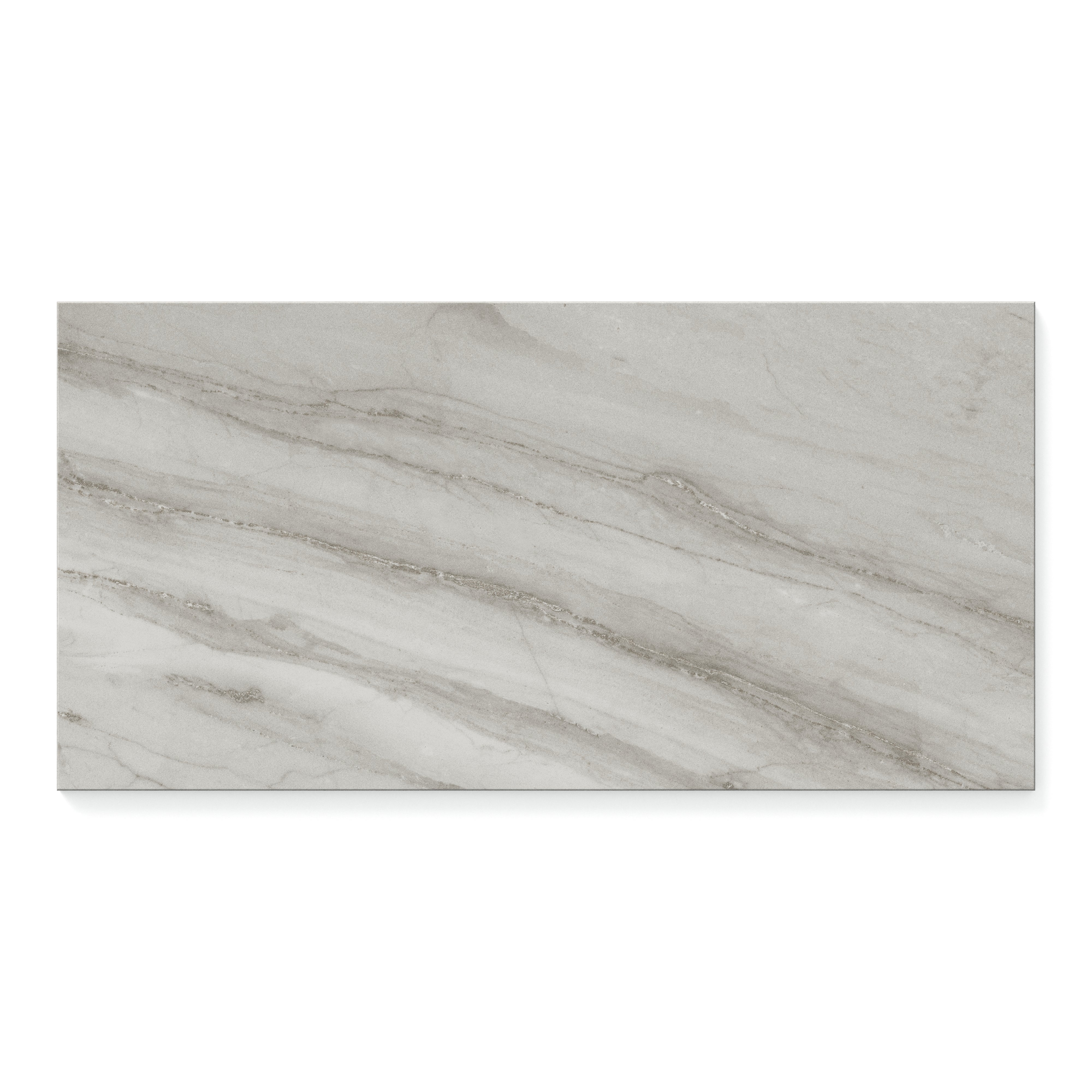 Chantel 12x24 Polished Porcelain Tile in Alaska Grey