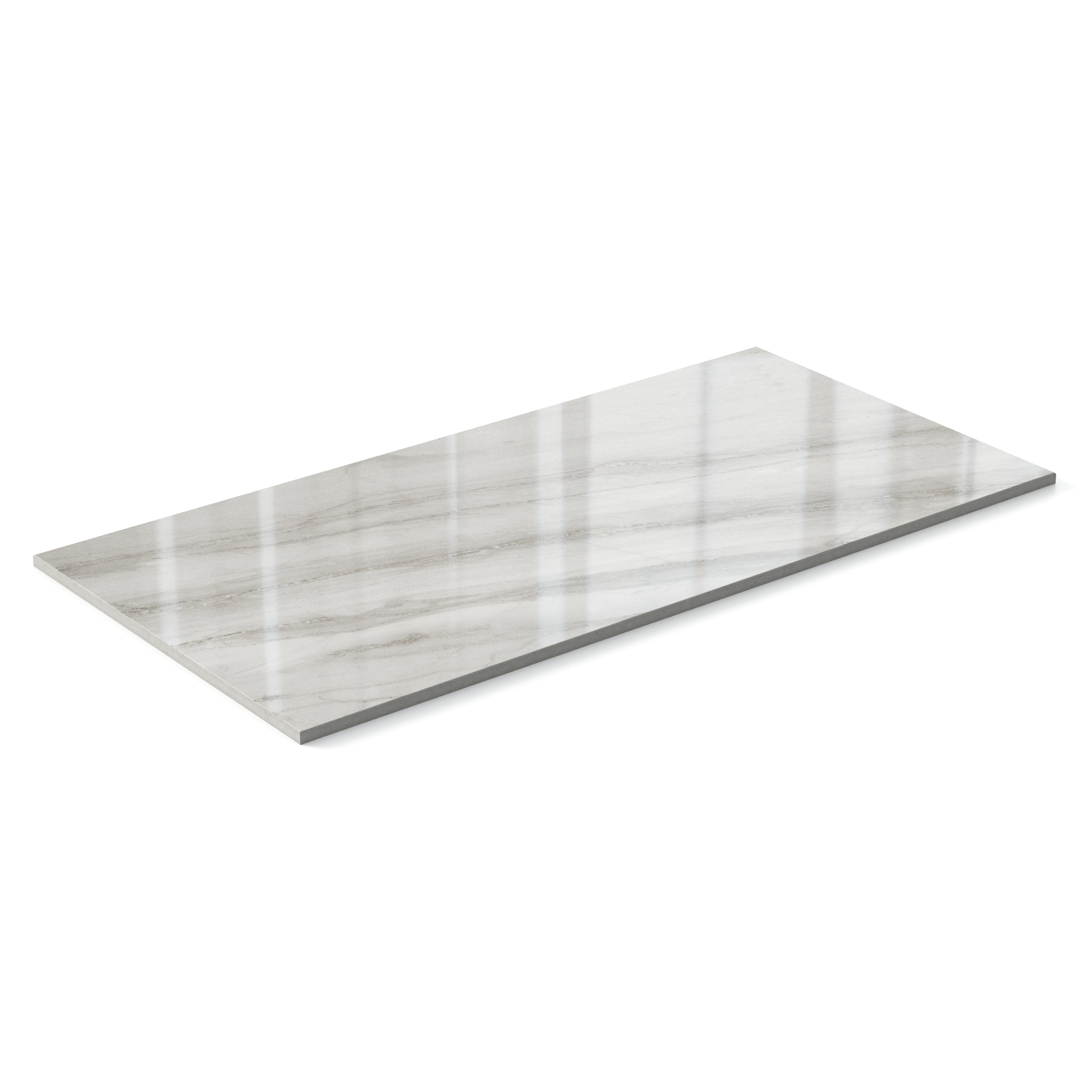Chantel 12x24 Polished Porcelain Tile in Alaska Grey