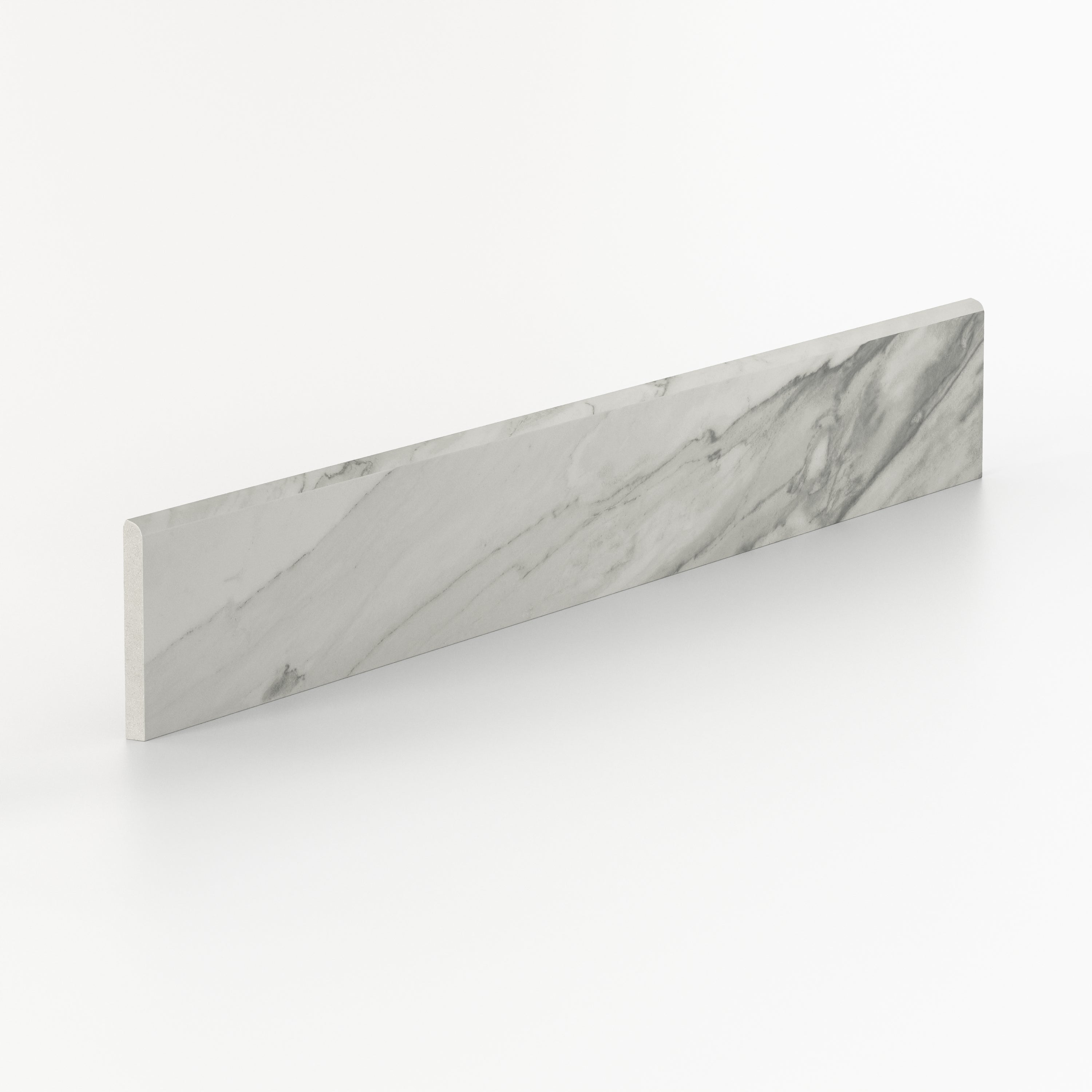 Chantel 3x24 Matte Porcelain Bullnose Tile in Apuano